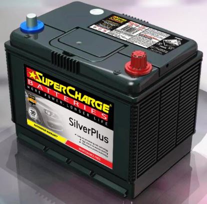 SUPERCHARGE SILVER-PLUS 4WD Automotive Battery SMFNS70LX (620 CCA) IN ...
