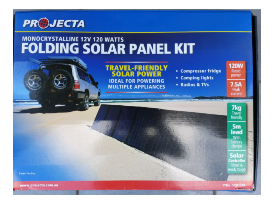 PROJECTA MONOCRYSTALLINE 12V 120W SOFT FOLDING SOLAR PANEL KIT (LP-SPM ...