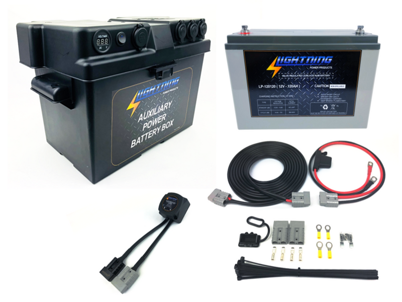 LIGHTNING Portable Dual Battery System (LP-DBSPVSRK120-QC) – Battery Wise