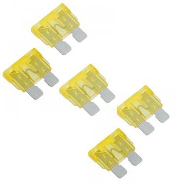 LIGHTNING 20A STANDARD BLADE FUSE - 5 PACK (LP-SBFUSE20A-5PK) – Battery ...