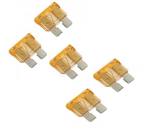 LIGHTNING 5A STANDARD BLADE FUSE - 5 PACK (LP-SBFUSE5A-5PK) – Battery Wise