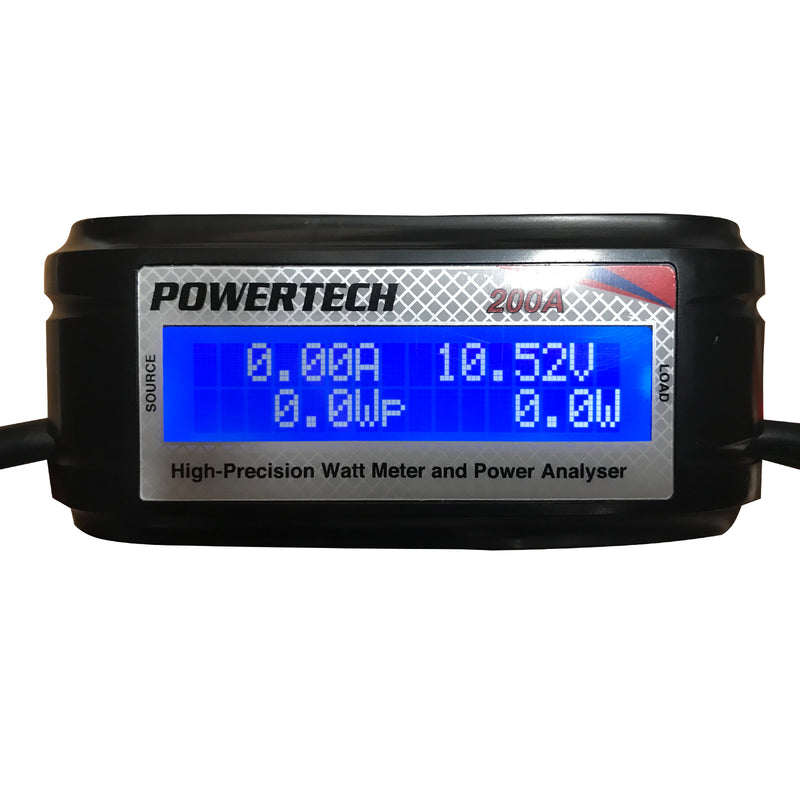 POWERTECH - 200A DC Watt Meter Power Analyser With LCD Display ...